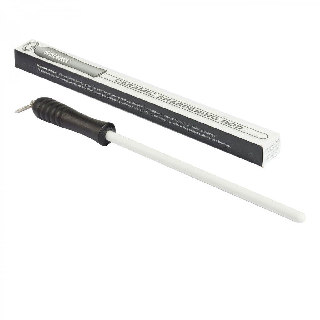 12" Idahone Fine Honing Rod with Black Handle – Hapstone USA